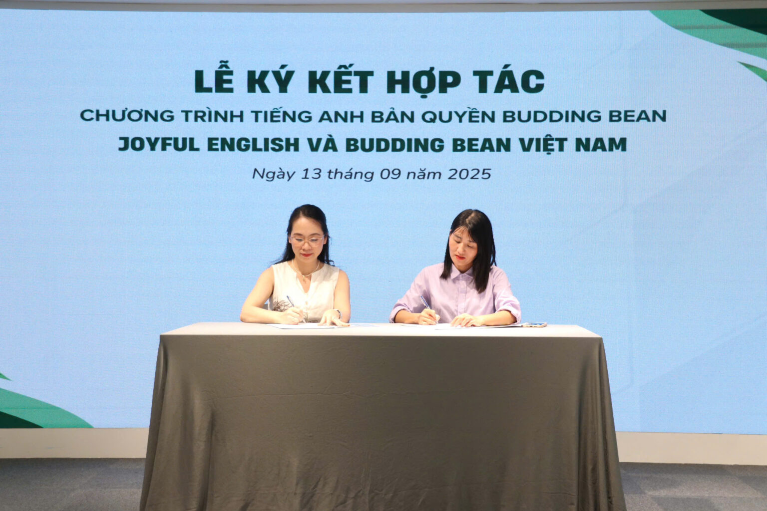 BUDDING BEAN VIETNAM CHÍNH THỨC KÝ KẾT HỢP TÁC CÙNG TRUNG TÂM NGOẠI NGỮ JOYFUL ENGLISH – QUẢNG ...